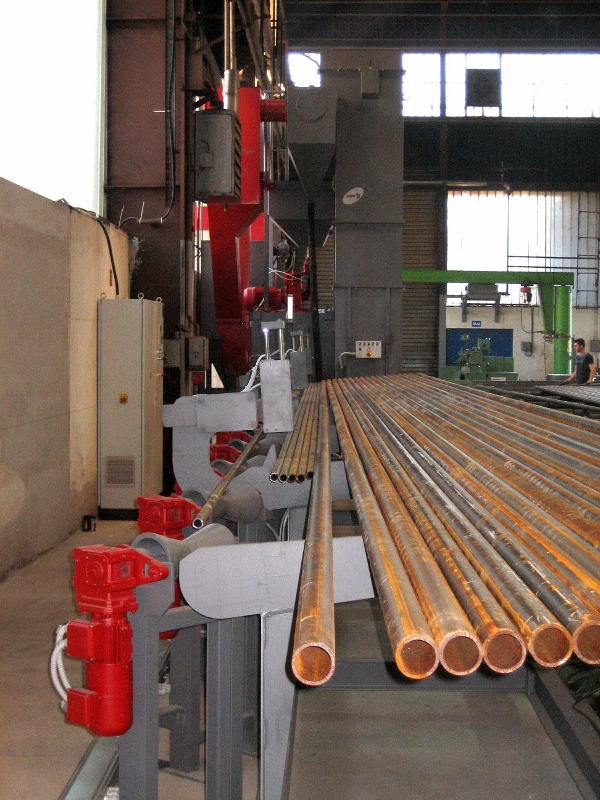 Tube shot blasting machine – pc – Gostol TST